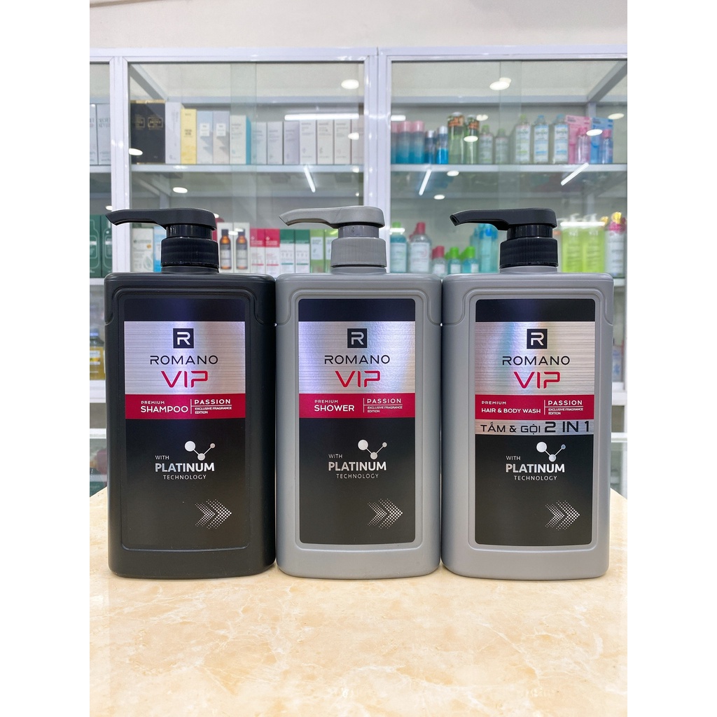 Dầu Gội - Sữa Tắm Romano VIP PASSION Công Ty 650g | Shopee Việt Nam
