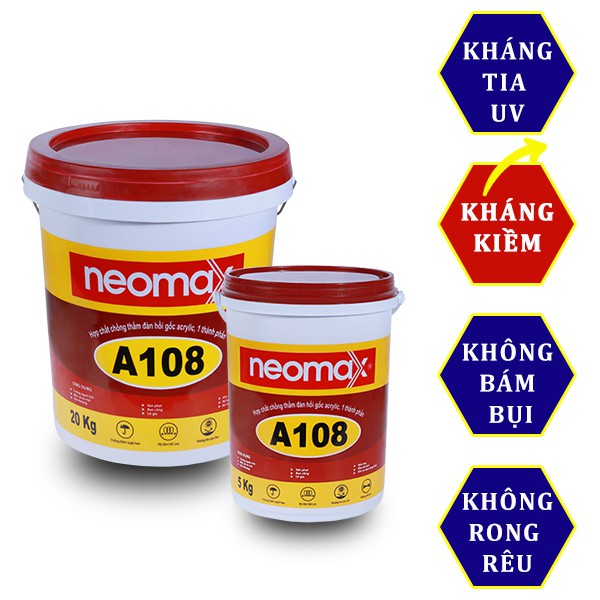 Sơn chống thấm neomax A108 loại 5kg | Shopee Việt Nam