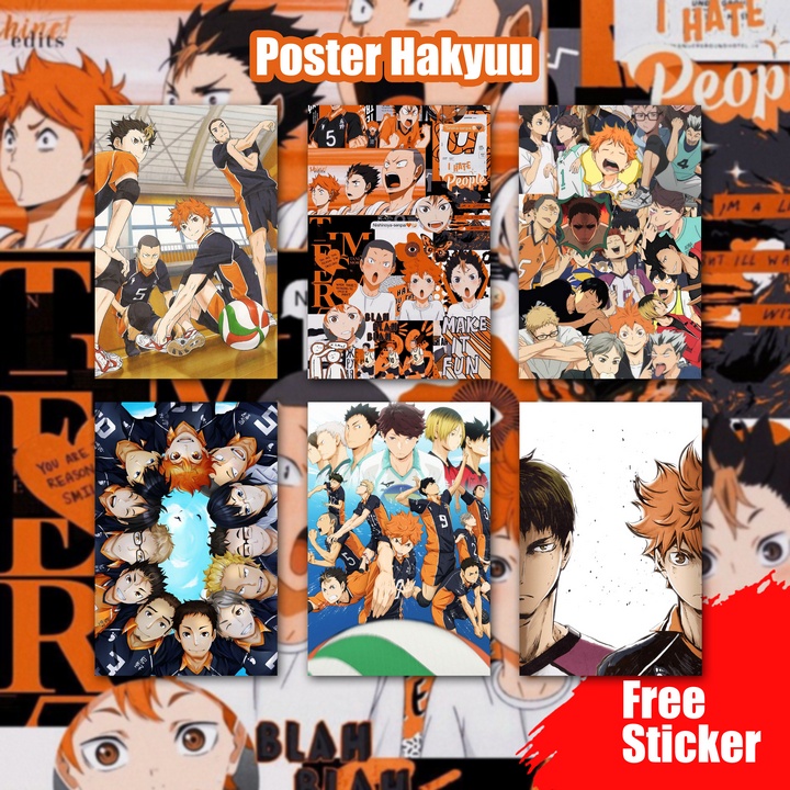 Set Poster Haikyuu Team Koleksi - Hinata Shoyo Kageyama Tobio Oikawa ...