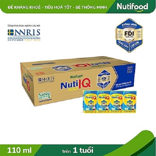 Thùng sữa bột pha sẵn Nuti IQ Gold 110ml (48 hộp) | Shopee Việt Nam