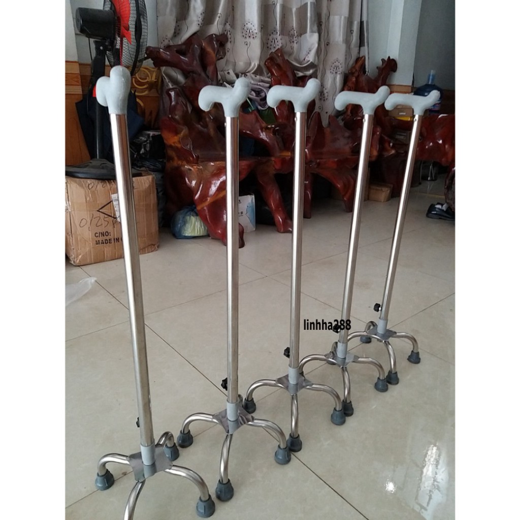 [HÀNG CHUẨN] Gậy chống 4 chân, gậy tập đi 4 chân, Batoong 4 chân cho ...