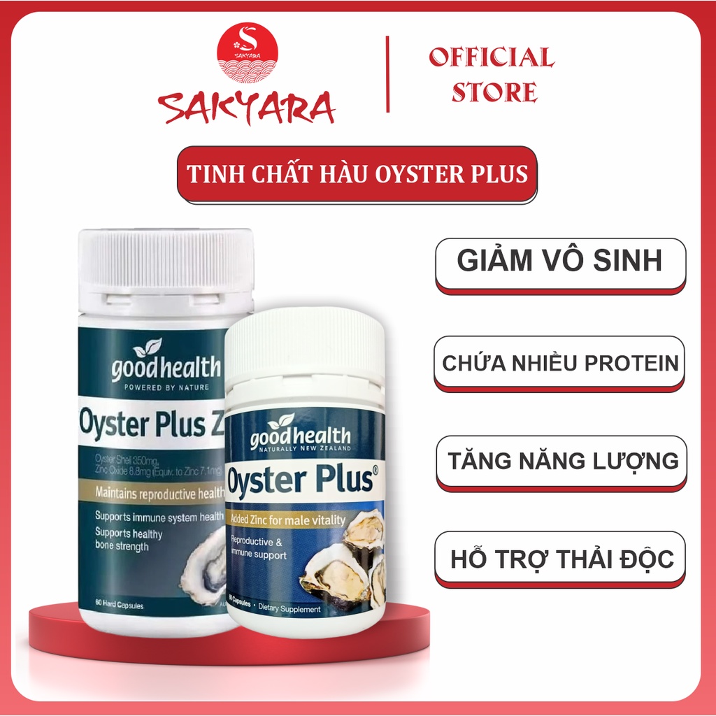 Tinh chất hàu New Zealand Good Health Oyster Plus ZinC tăng cường sinh ...