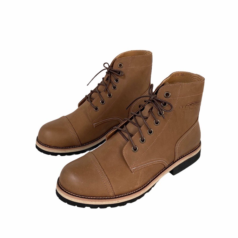 (MUA GIÀY TẶNG ÁO HĐ 899k) Giày da nam cao cổ combat boot TEFOSS HN678 ...
