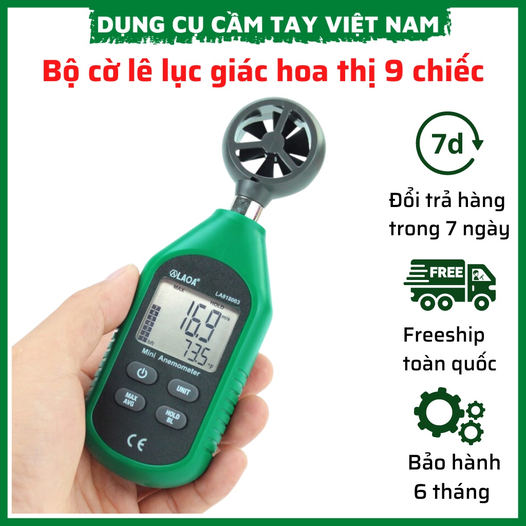 Máy đo tốc độ gió kỹ thuật số mini LAOA LA818003 màn hình hiển thị LCD | Shopee Việt Nam