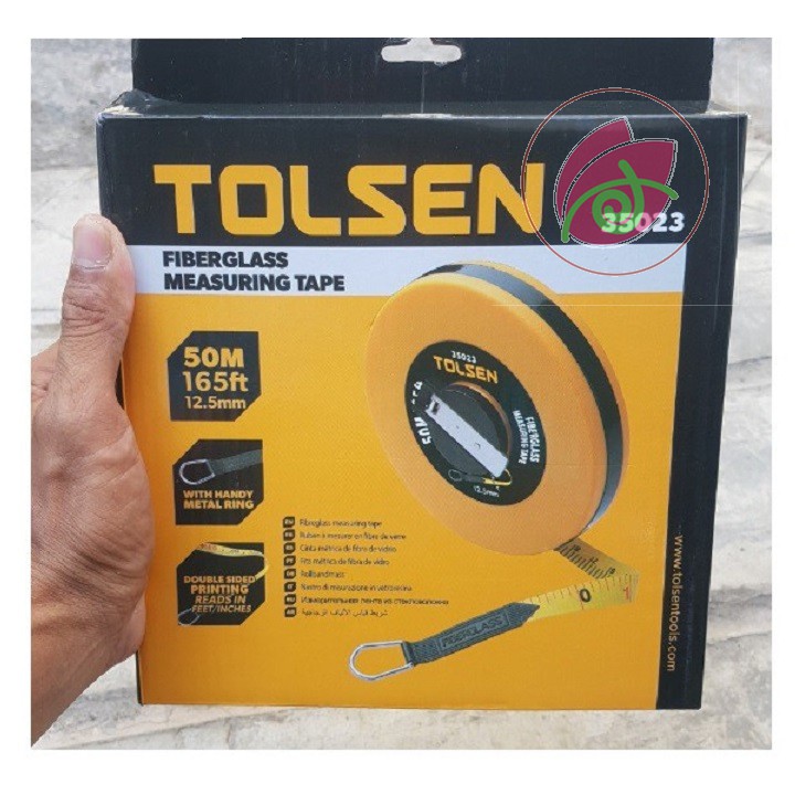THƯỚC DÂY CUỘN 50M TOLSEN 35023 FIBREGLASS MEASURING TAPE | Shopee Việt Nam