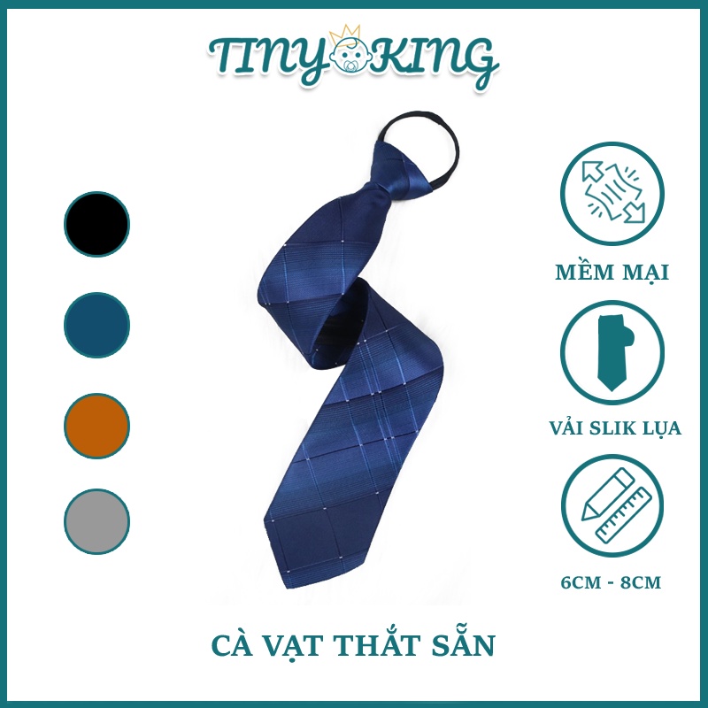 Cà vạt nam KING caravat thắt sẵn 8cm công sở giá rẻ cavat chú rể ( C0020 ) | Shopee Việt Nam