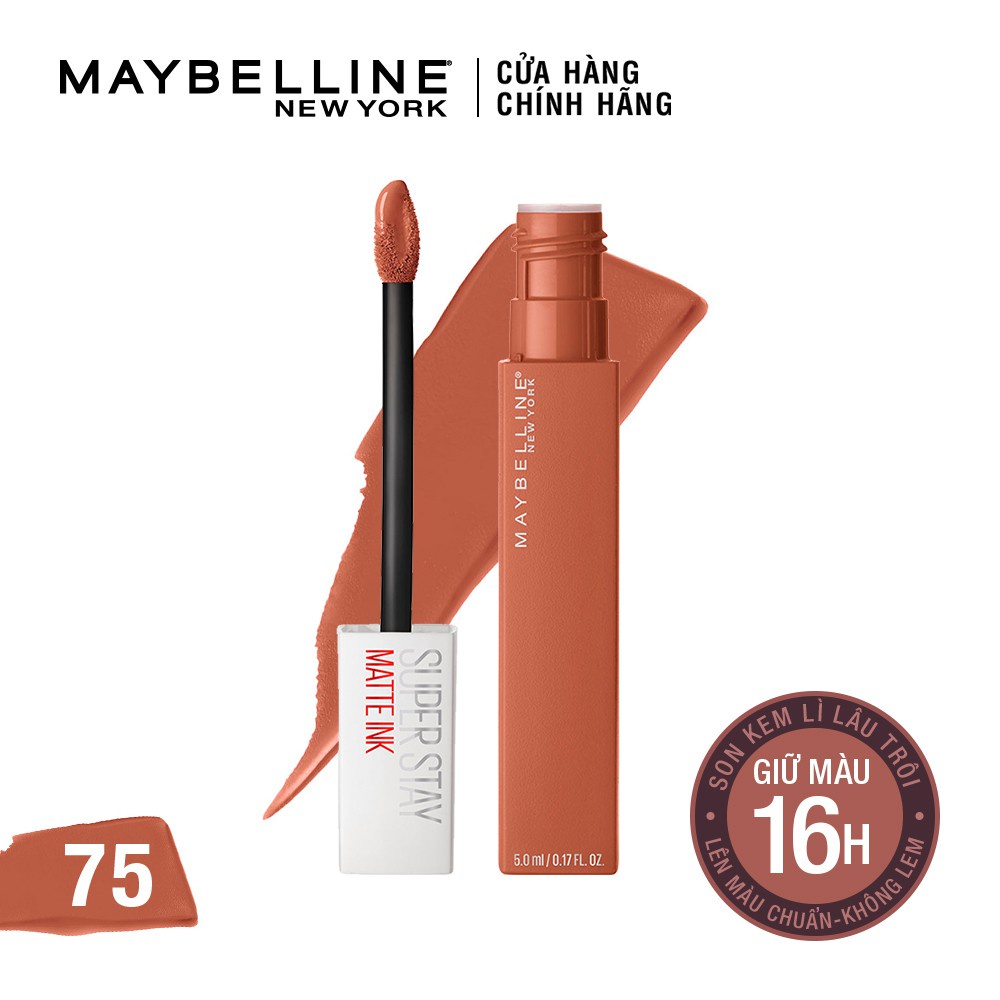 Maybelline - Son kem chuẩn lì giữ màu 16h Maybelline Super Stay Matte Ink 5ml ! | Shopee Việt Nam