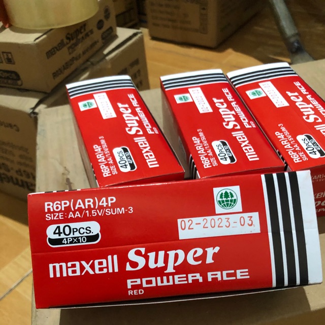 Pin Maxell AA chính hãng ( hộp 40 viên) | Shopee Việt Nam