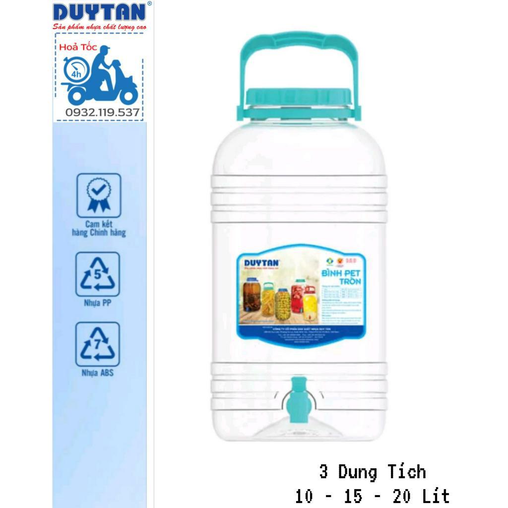 Bình PET DUY TÂN Tròn Đựng Nước Uống 10 lít, 15 Lít, 20 Lít ( Có Vòi ...