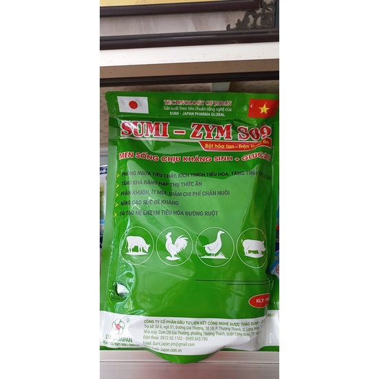 sumi zym men vi sinh sống gói nhỏ 100g ổn định đường ruột cho gia súc ...
