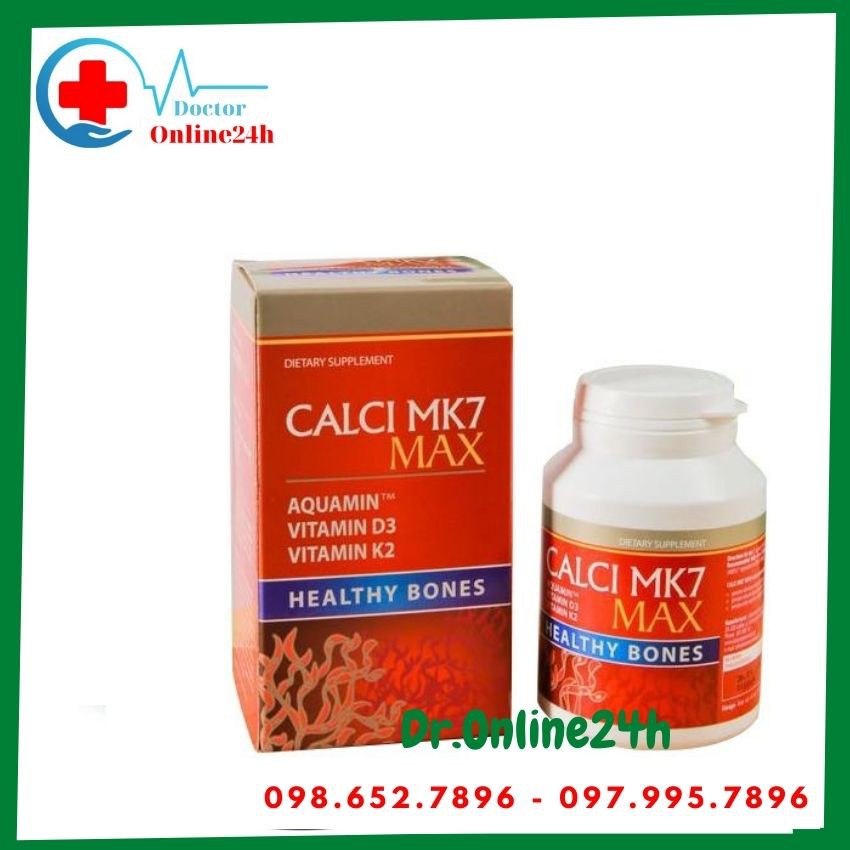 Calci MK7 Max. Canxi tảo đỏ, giúp bổ sung canxi, vitamin d3 k2 cho bà bầu, tăng chiều cao cho bé ...