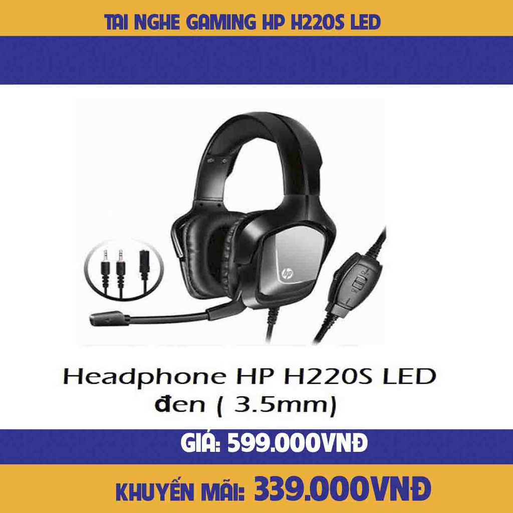 TAI NGHE GAMING HP H220S LED | Shopee Việt Nam