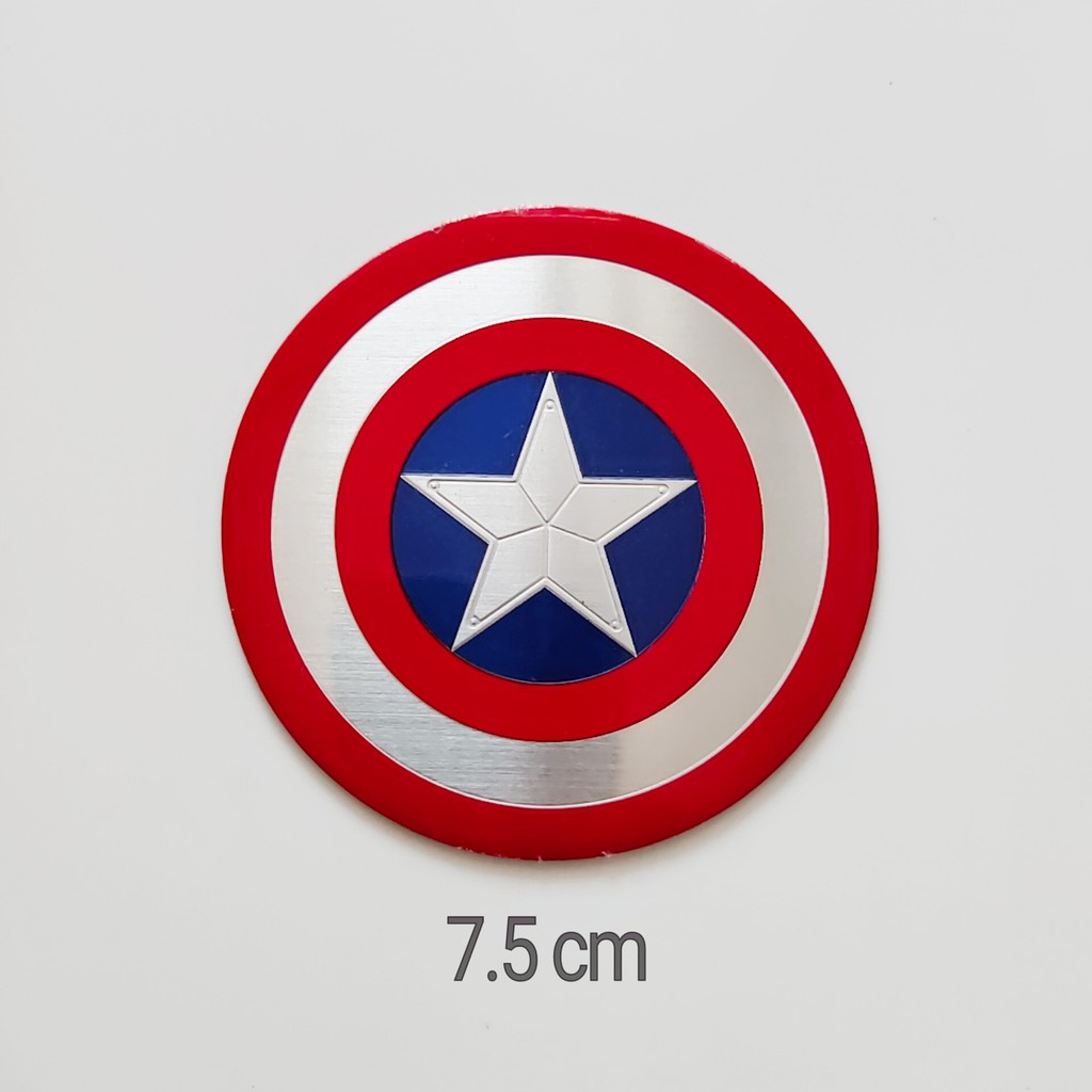 TEM NHÔM , TEM CHỊU NHIỆT HÌNH KHIÊN CAPTAIN AMERICA NHIỀU KÍCH CỠ ...