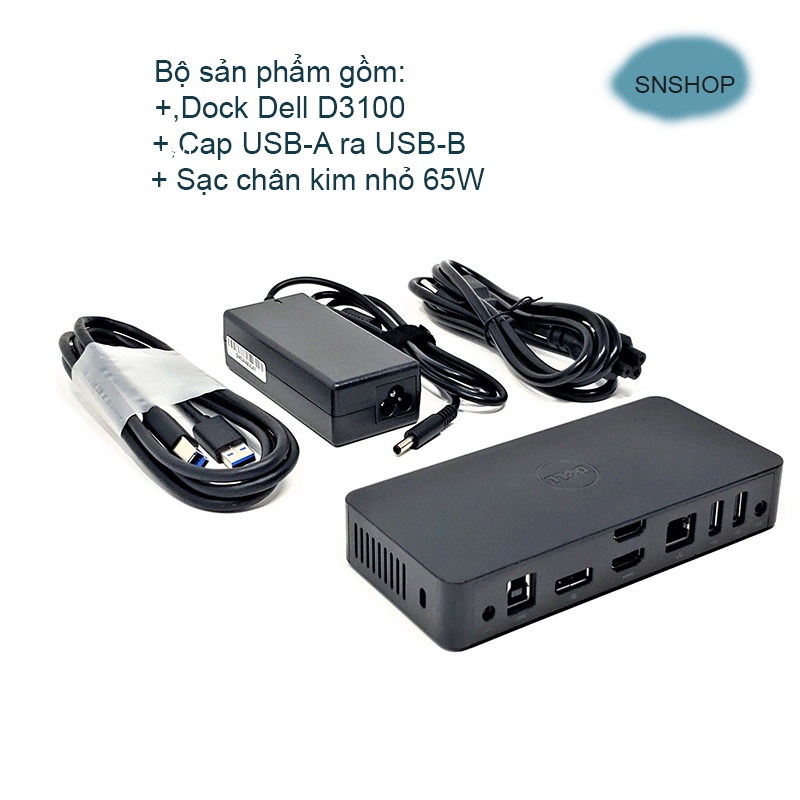 Dock Displaylink Dell D3100 USB 3.0 4k HD-Mở Rộng Cổng Kết Nối, Xuất ...