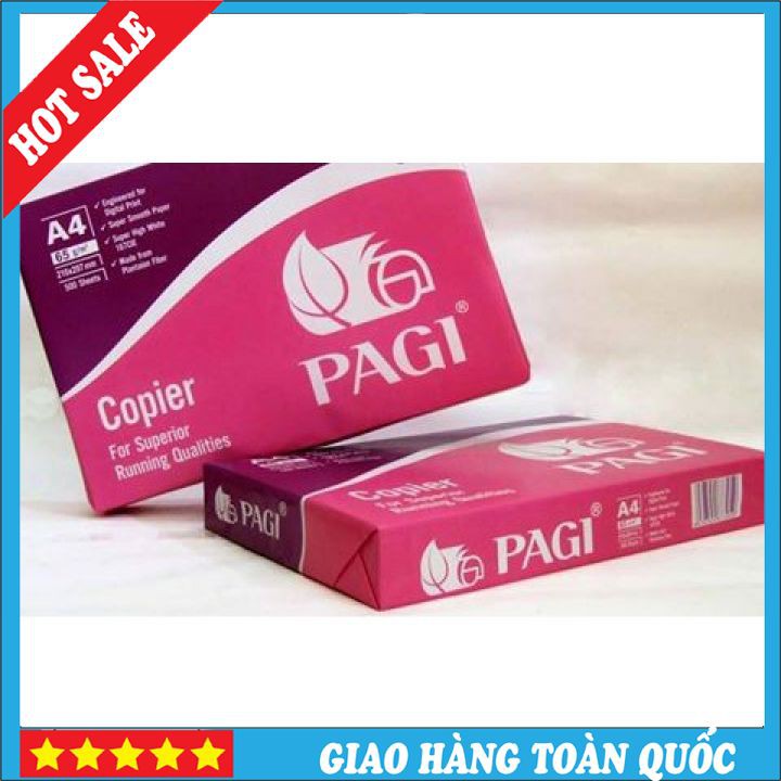 [Rẻ Vô Địch] Giấy In, Giấy Photo A4 Pagi ĐL 65gsm | Shopee Việt Nam