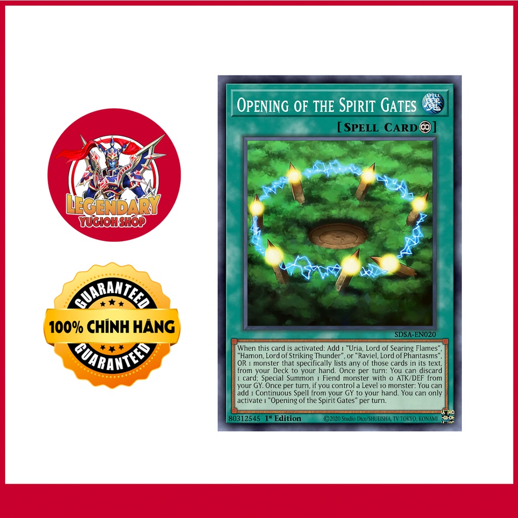 [Thẻ Bài Yugioh Chính Hãng] Opening of the Spirit Gates | Shopee Việt Nam