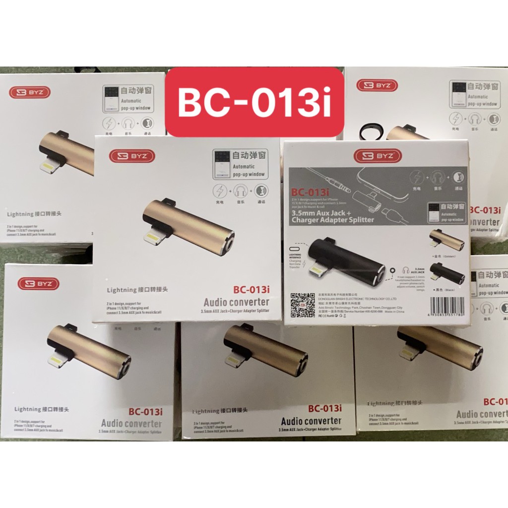 BYZ BC013i Jack Chuyển Chính Hãng Chân Lighting,1 Đầu Sạc Lighting,1 ...