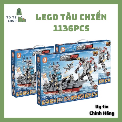 Bộ Đồ Chơi Lego Tàu Chiến – 1136 CHI TIẾT ( 8 IN 2 ) | Shopee Việt Nam