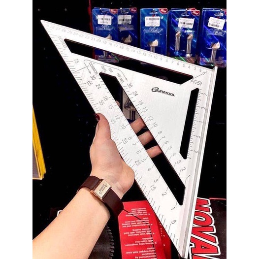 Thước Mòi Nhôm Vintool - Thước Vuông Góc Bằng Nhôm Đo Gỗ Chính Xác Siêu ...
