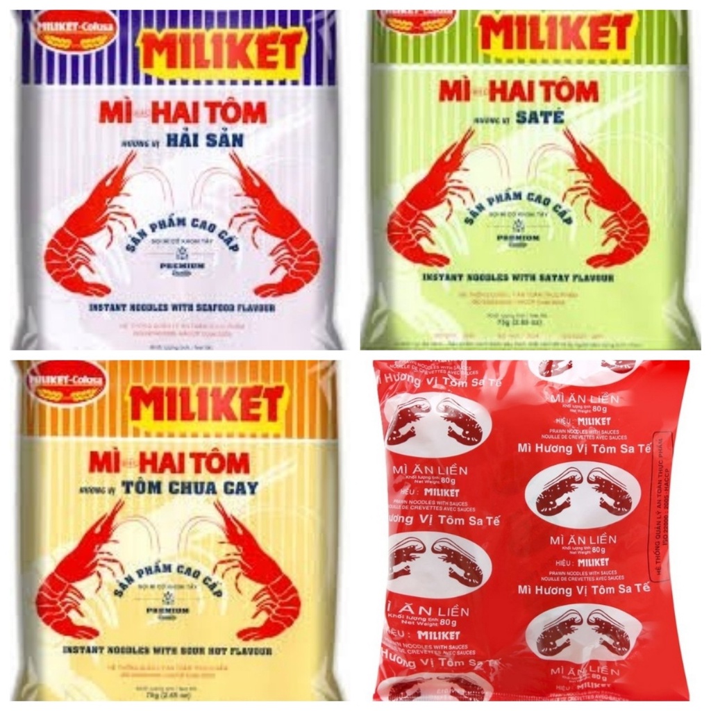 Mì Miliket Hải Sản,Chua Cay,Sate-Thùng 30 gói | Shopee Việt Nam