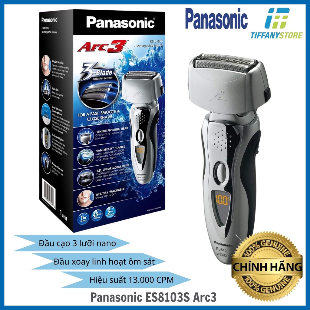 Máy cạo râu Panasonic ES8103S - Arc3 Electric Razor | Shopee Việt Nam