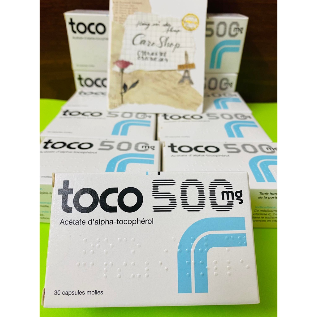 Vitamin E TOCO 500mg - hộp 30 viên của Pháp | Shopee Việt Nam