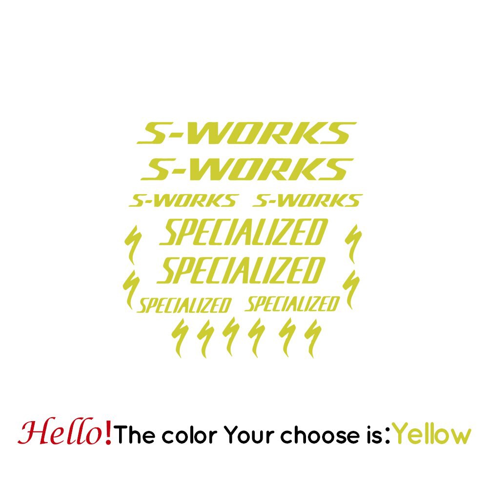 Sticker logo S-Works Dán Trang Trí Khung Xe Đạp | Shopee Việt Nam