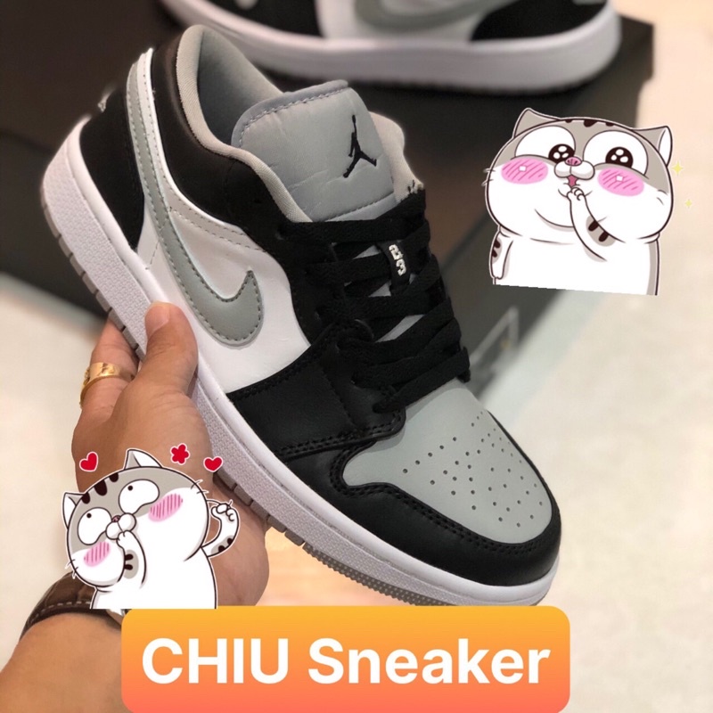 [ CHIU Sneaker ] Giày thể thao cổ thấp xám trắng đen phiên bản cao cấp ...