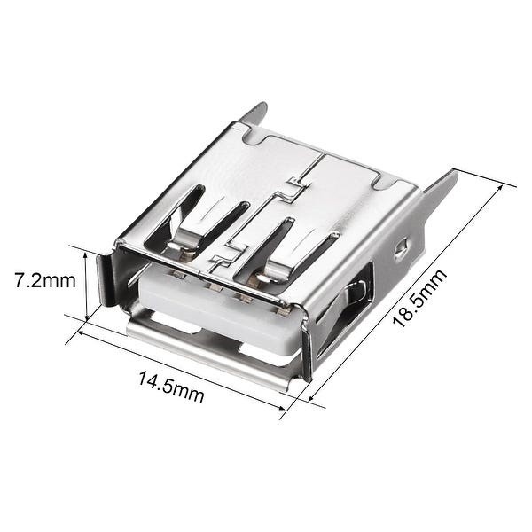 Cổng USB cái chân đứng - USB Connector Type-A Female Jack 180 Degree ...