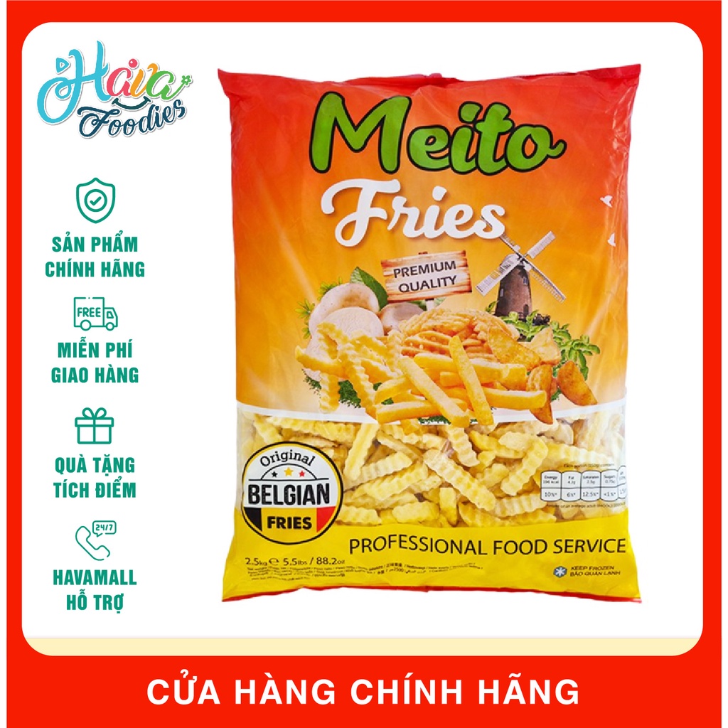 [GIAO HỎA TỐC HCM] Khoai Tây Đông Lạnh Nhập Khẩu MEITO 1Kg | Shopee Việt Nam