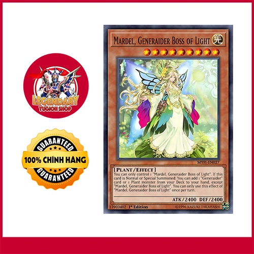 [Thẻ Bài Yugioh Chính Hãng] Mardel, Generaider Boss of Light | Shopee ...