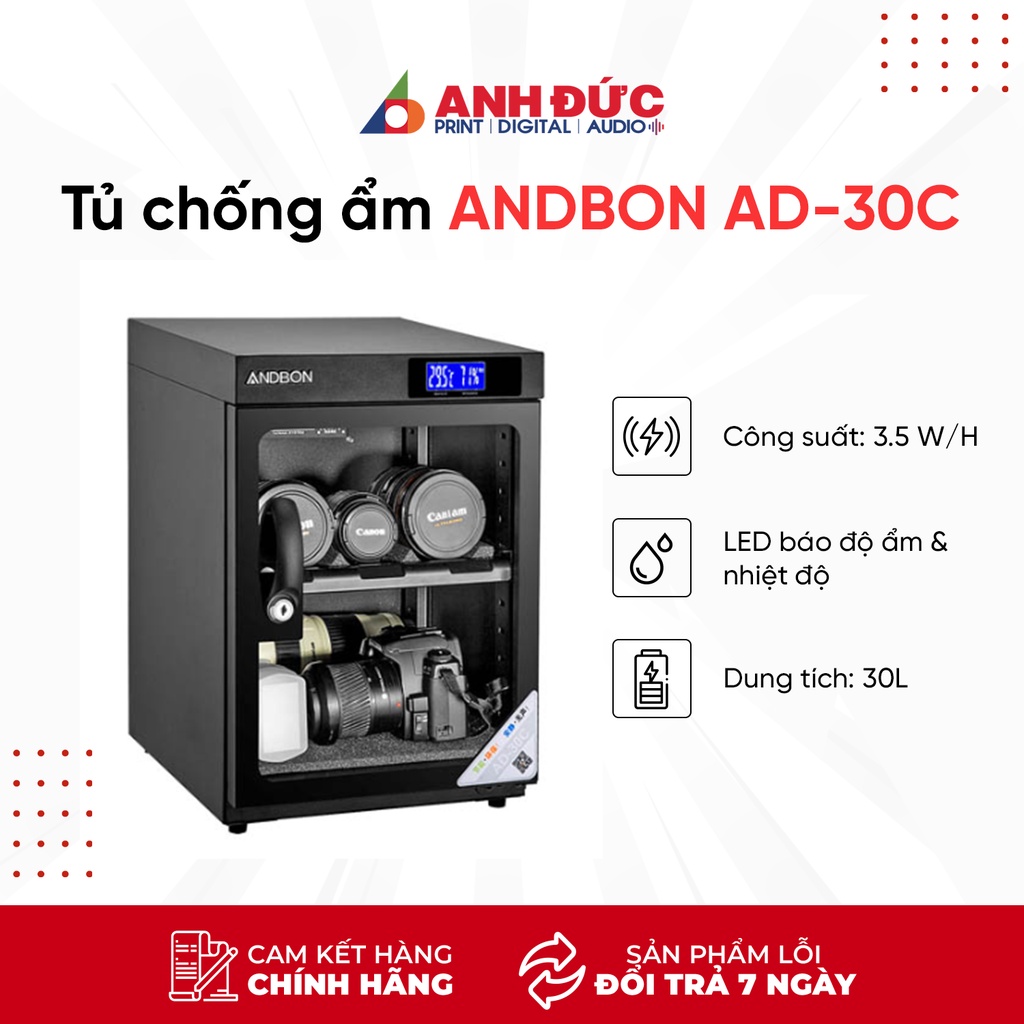 Tủ Chống ẩm Andbon Ad 30c 30 Lít Hàng Chính Hãng Bảo Hành 24 Tháng Toàn Quốc Shopee Việt Nam