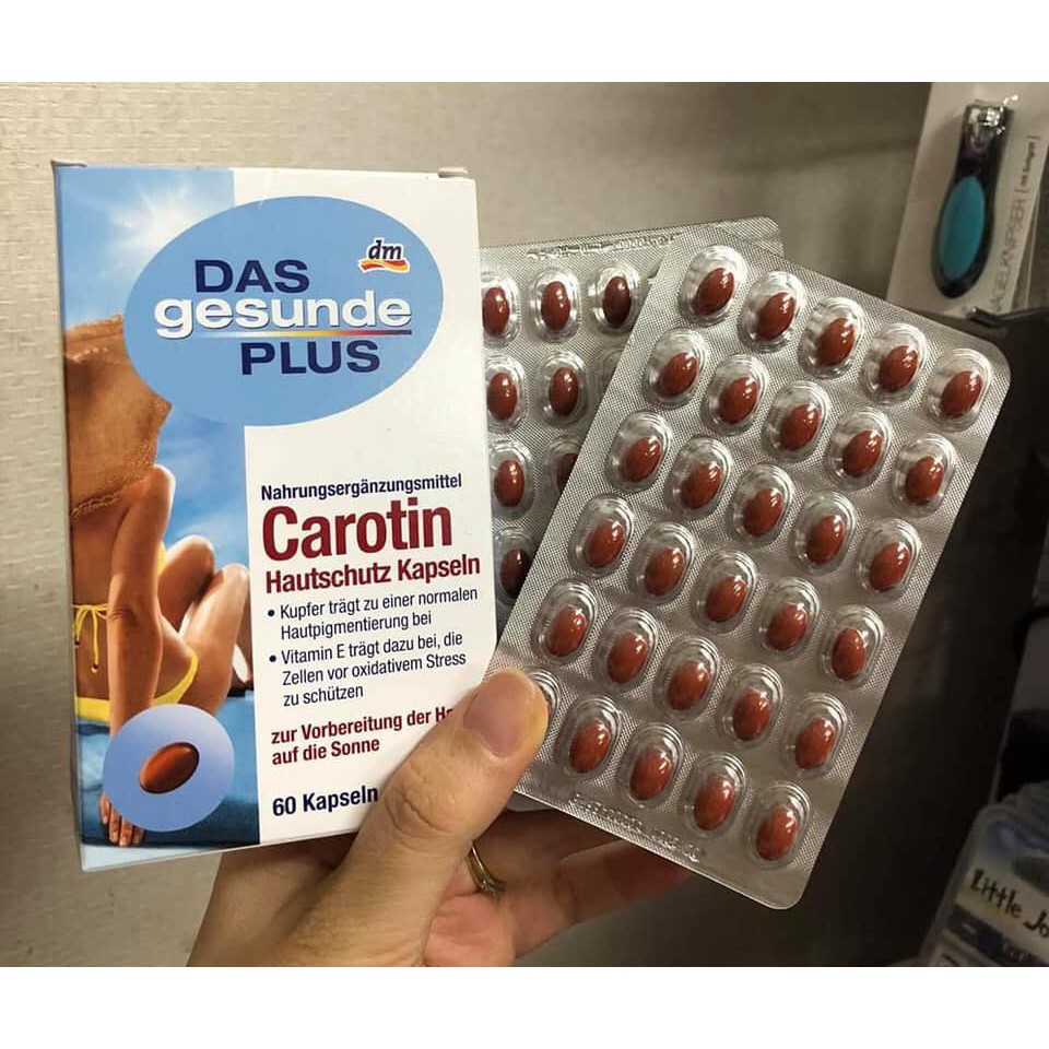 VIÊN UỐNG CHỐNG NẮNG CAROTIN 60 VIÊN | Shopee Việt Nam