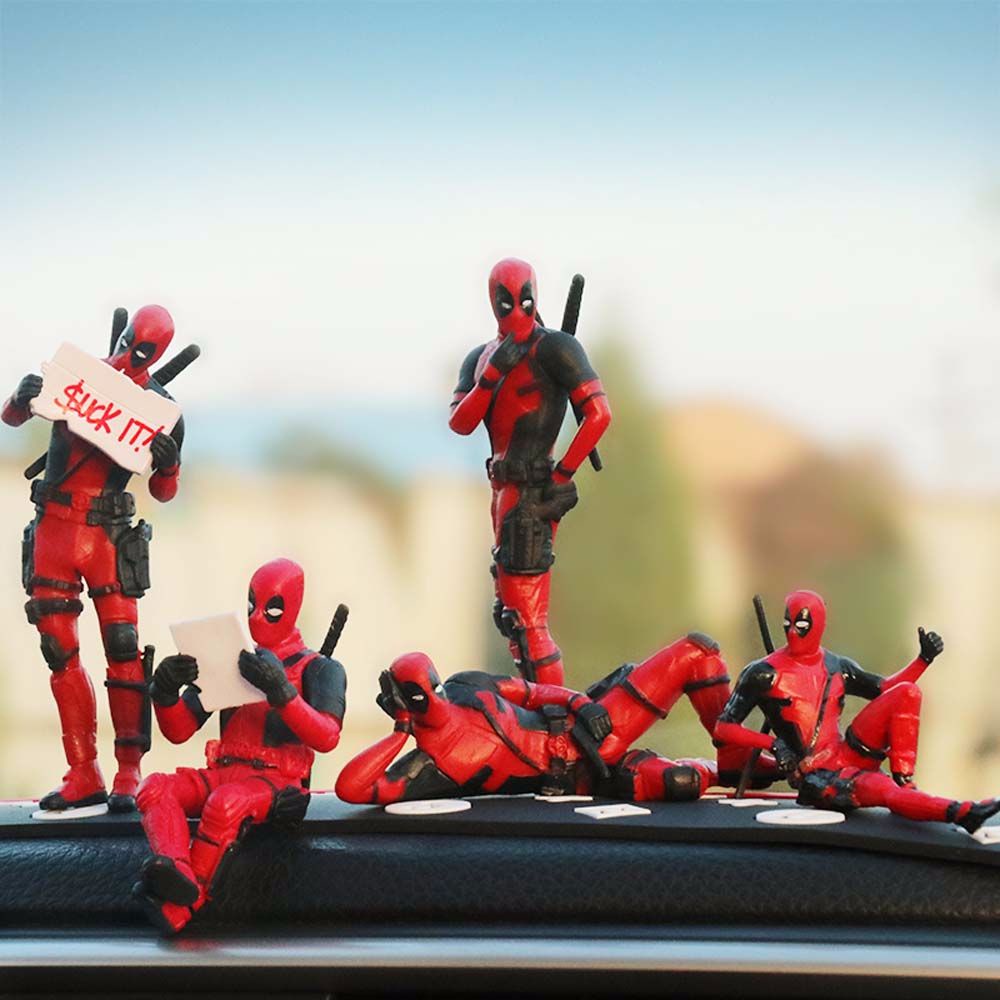 Deadpool figure cartoon Avengers PVC car interior decoration SZjT ...