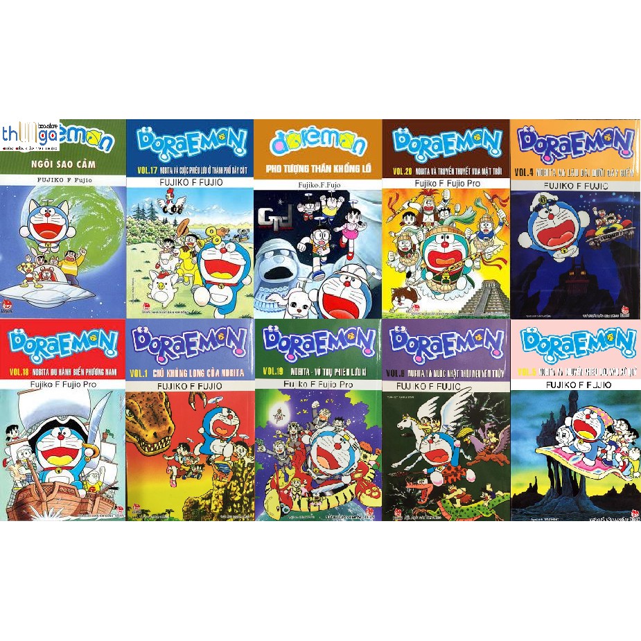 Sách - Combo Doraemon dài - 10 quyển | Shopee Việt Nam