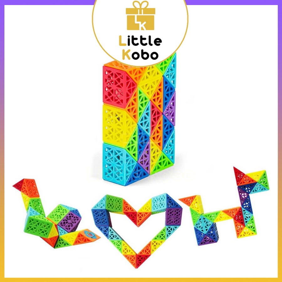 Rubik Rắn DNA Cube 7 Màu QiYi Twist Cao Cấp Rubic Biến Thể Snake Ruler ...