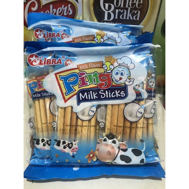 túi libra bánh quy que vị sữa ping 9 gói 186g | Shopee Việt Nam