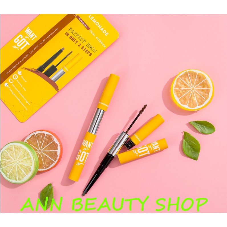 Kẻ mày 2 đầu Lemonade Want It Got It Dual Eyebrow 2g+2ml | Shopee Việt Nam