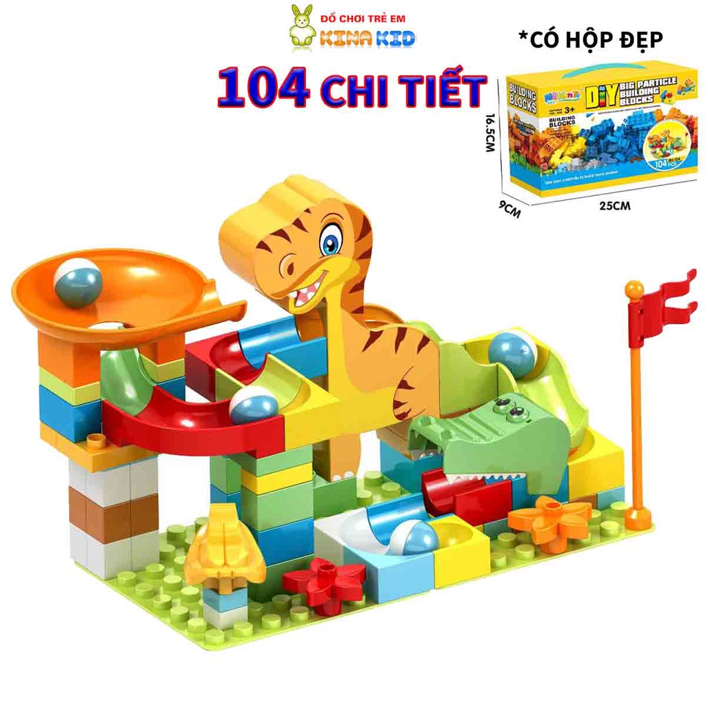 Đồ Chơi Xếp Hình Cầu Trượt Thả Bi 120 Chi Tiết Cỡ Lớn Cao Cấp Nukante ...