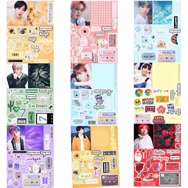 Sticker BTS - Sticker BTS aesthetic | Shopee Việt Nam