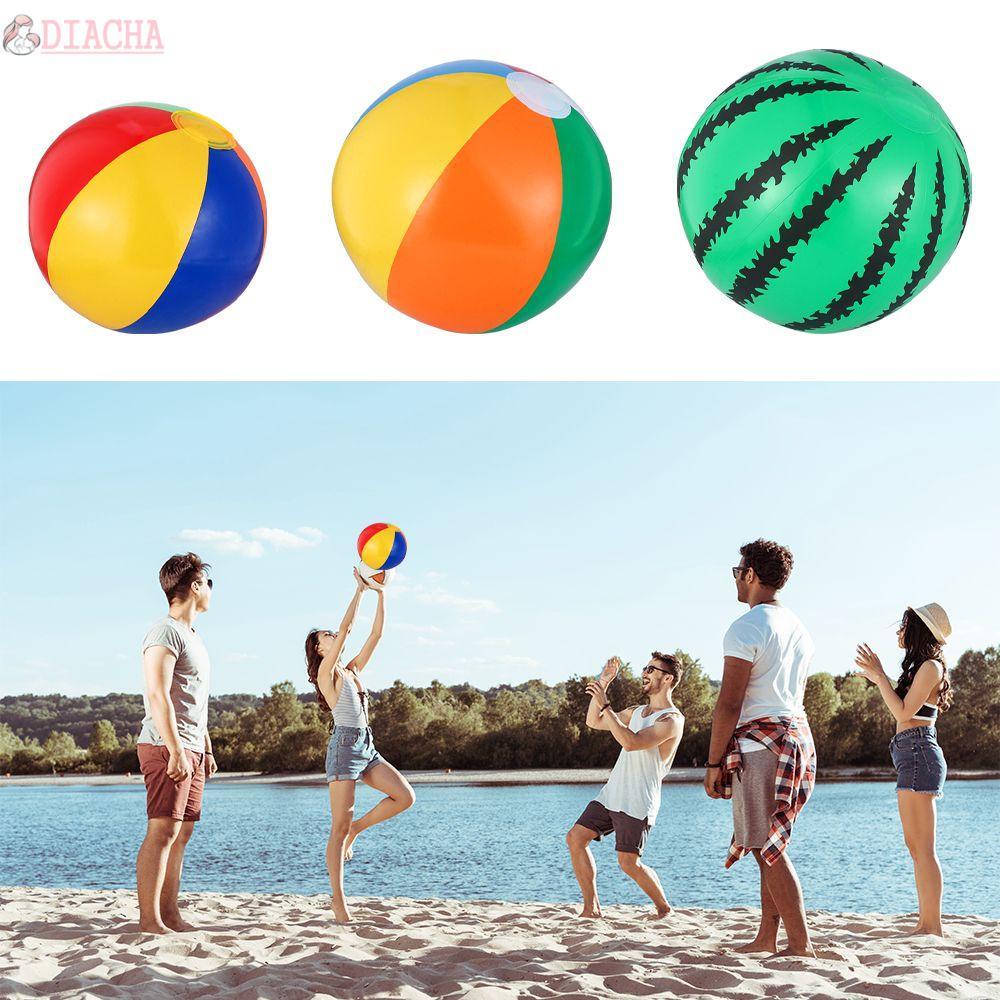 Inflatable Beach Ball Multicolor Swimming Pool Toys For Kids | Shopee ...