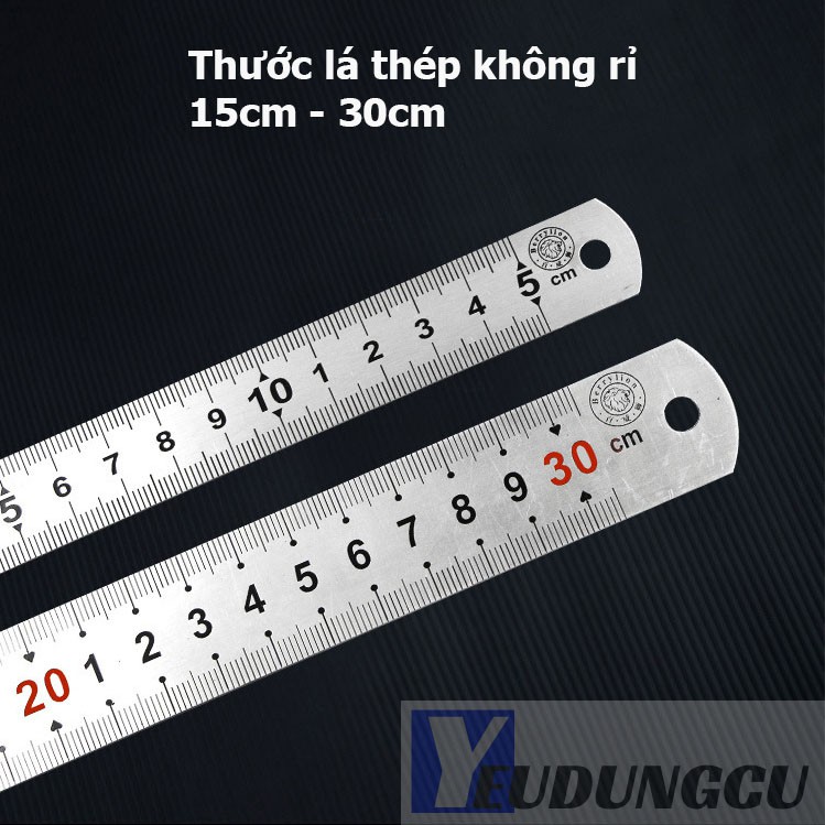 Thước sắt 15cm 30cm khắc chìm bằng lá thép không rỉ | Shopee Việt Nam