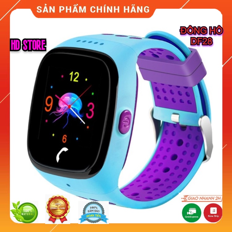 Đồng Hồ DF28- Đồng Hồ Định Vị Trẻ Em Nghe Gọi 2 Chiều- Chống Nước Ip67 ...