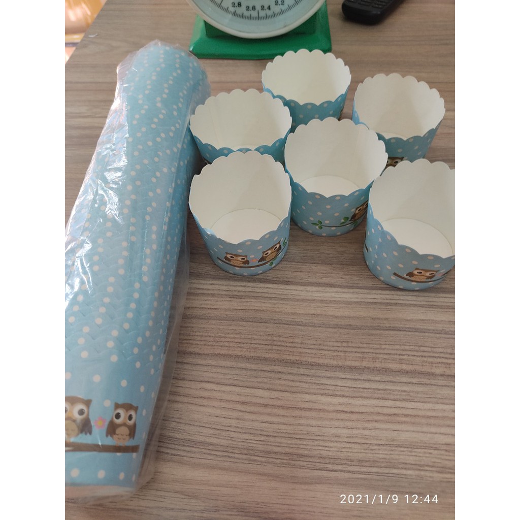 BỘ 100 LY CUPCAKE GIẤY NƯỚNG BÁNH NHỎ 6 CM (Giấy cứng) Giao màu ngẫu ...