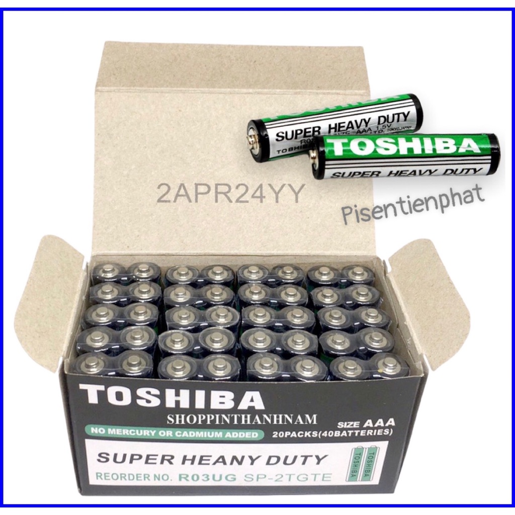 Pin tiểu toshiba AAA 1,5V Toshiba R03UG Dùng cho remote (2 viên ...