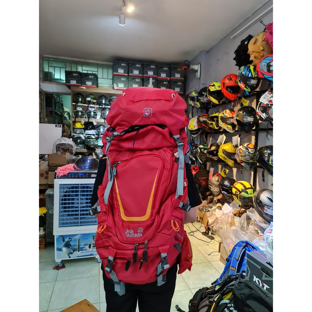 Balo Jack Wolfskin 60 lít màu đỏ chính hãng - Balo leo núi,du lịch,trekking | Shopee Việt Nam