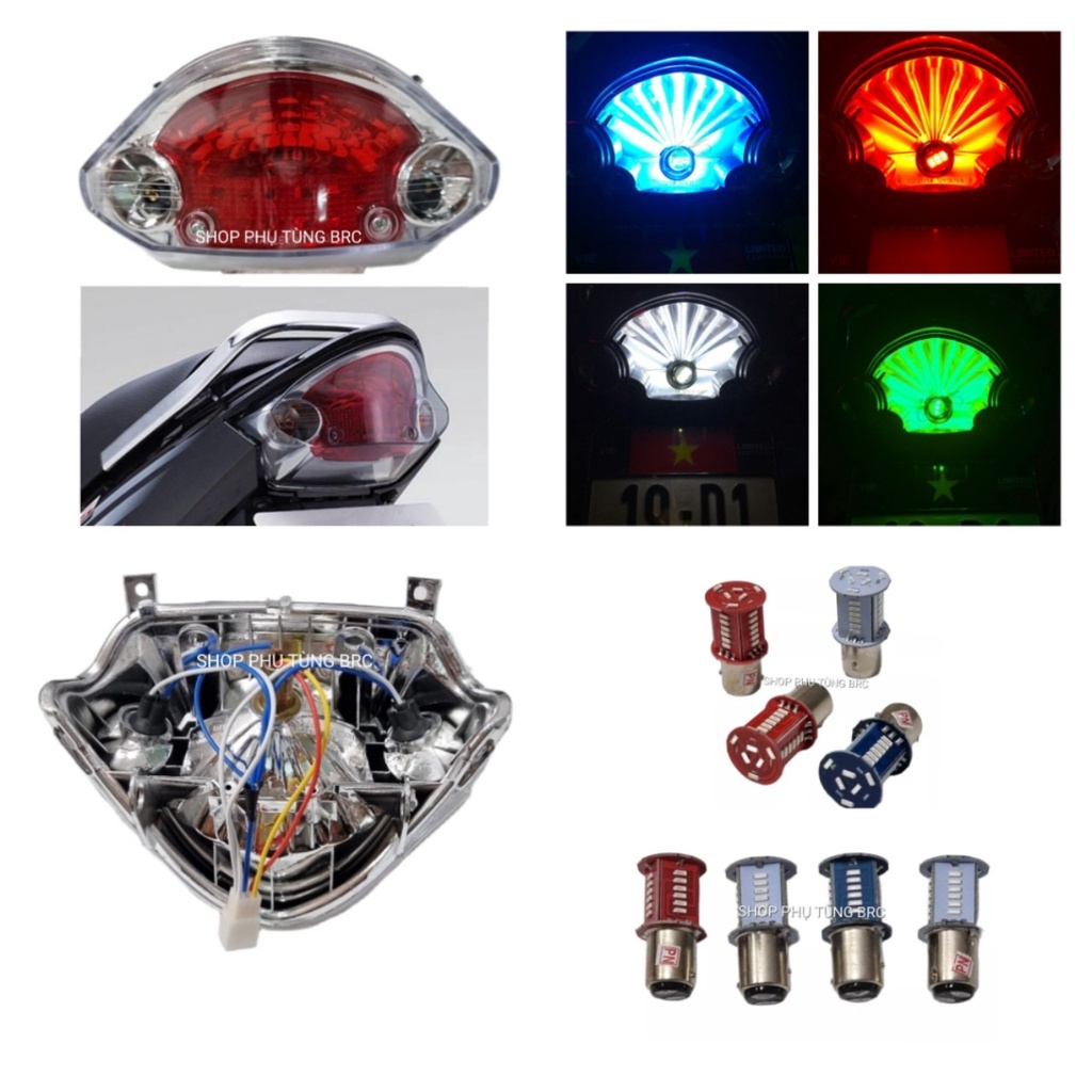 [ Led SIRIUS AUDI] Bộ đèn hậu xe SIRIUS 110cc, 50cc lắp bóng siêu sáng ...
