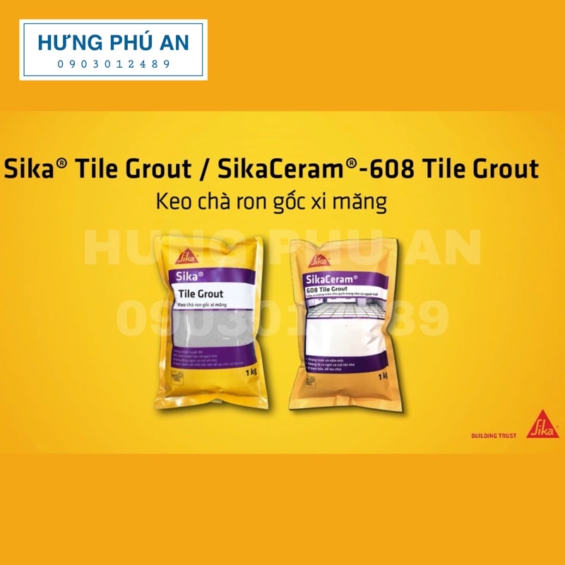 Keo chà ron SIKA TILE GROUT màu Trắng/ màu Xám - bao 1kg | Shopee Việt Nam