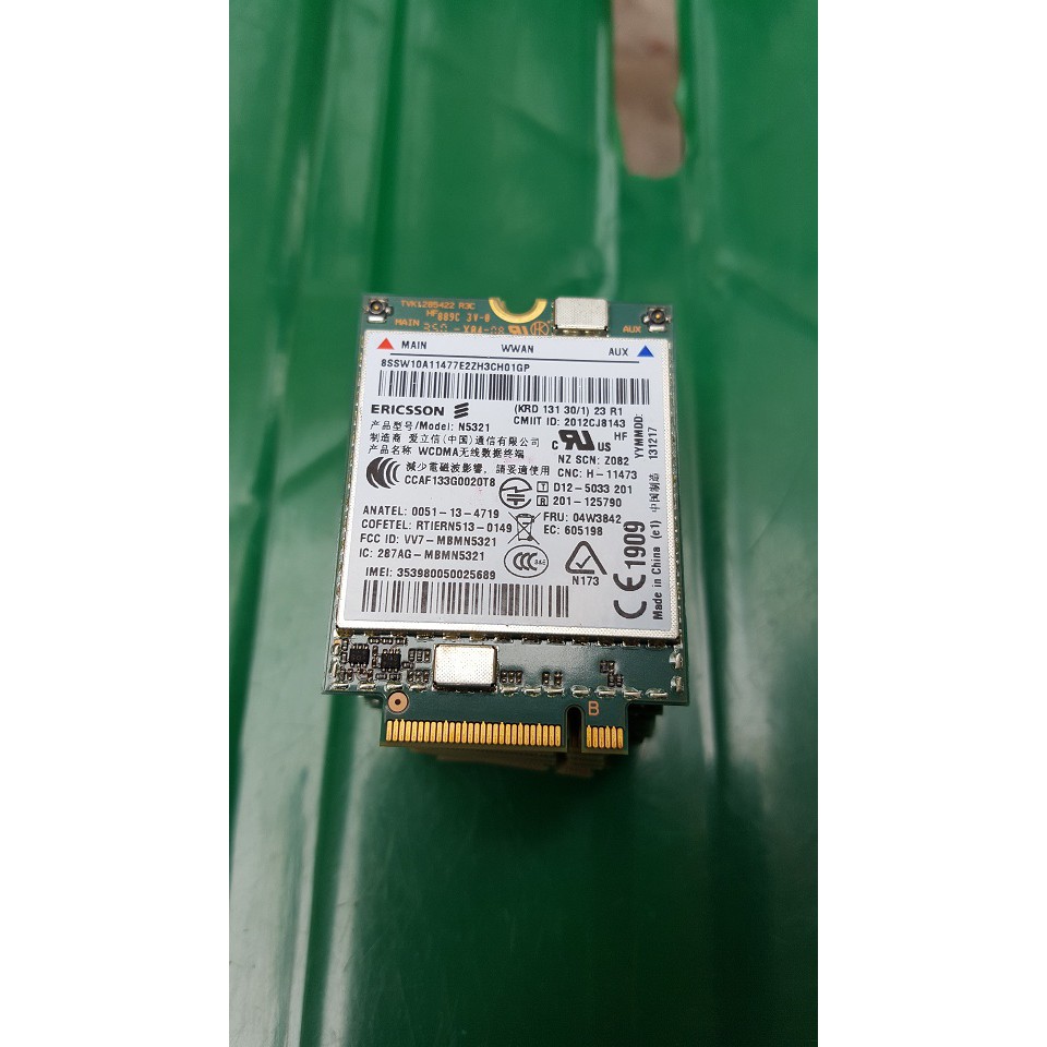 Card wwan 3G N5321 dùng cho laptop Lenovo Thinkpad X240,X250,T440,T450s ...
