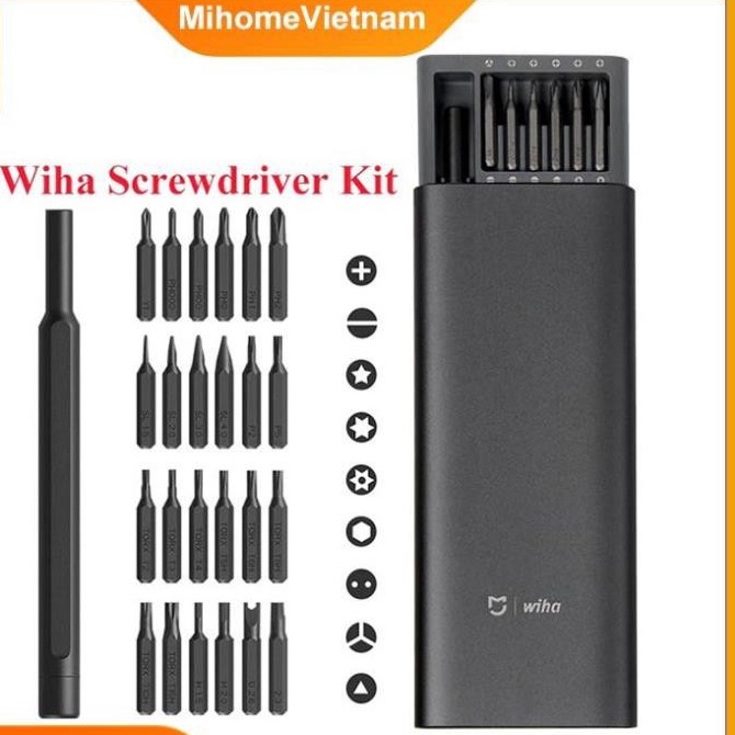 Bộ tua vít mini đa năng Xiaomi Mijia Wiha - Hàng chính hãng | Shopee ...
